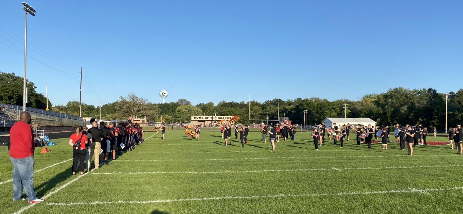 SLHS Marching band makes big comeback at the first home game of the ...